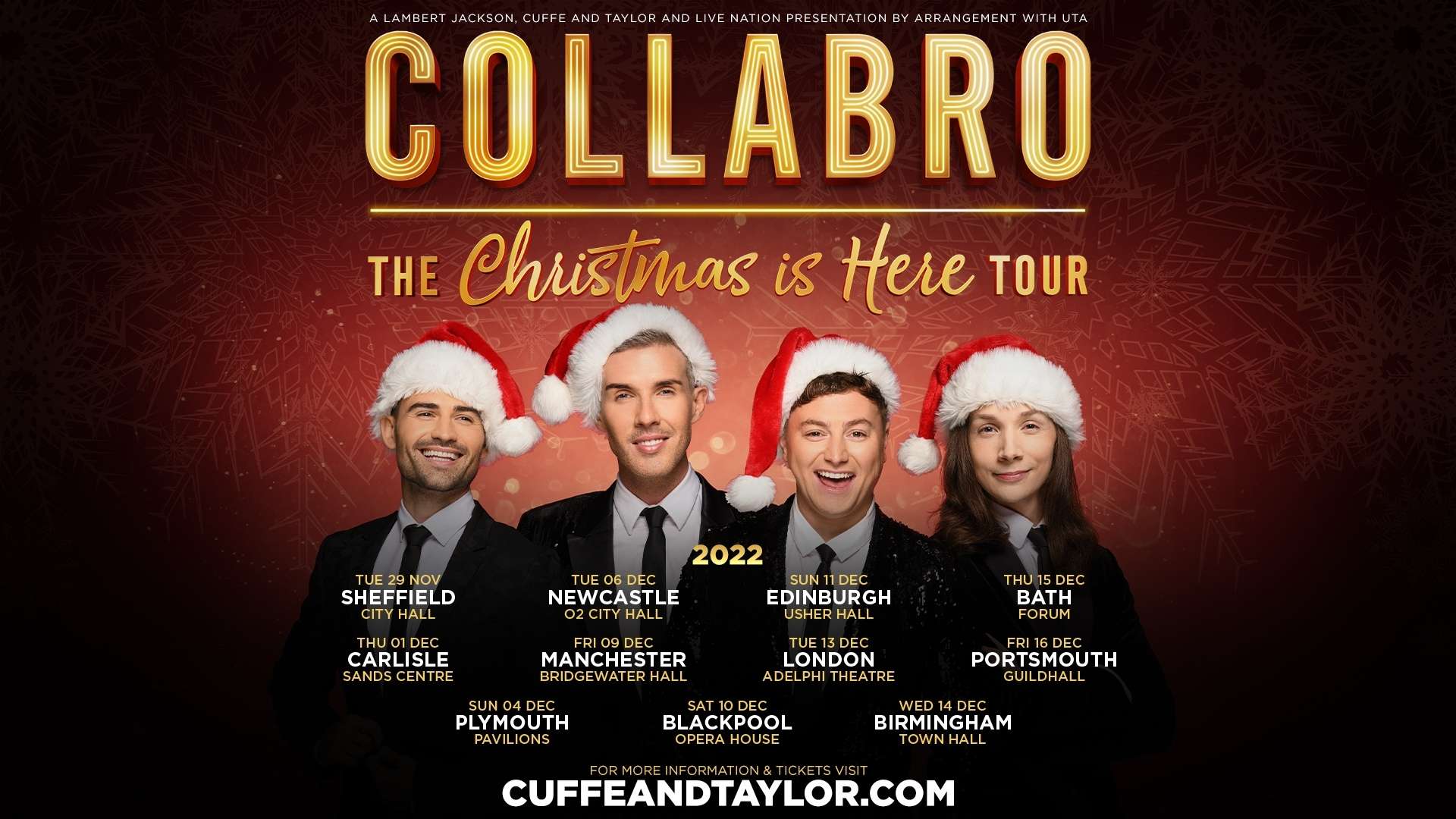 Collabro – Christmas is Here to Play London’s Adelphi Theatre - Theatre ...