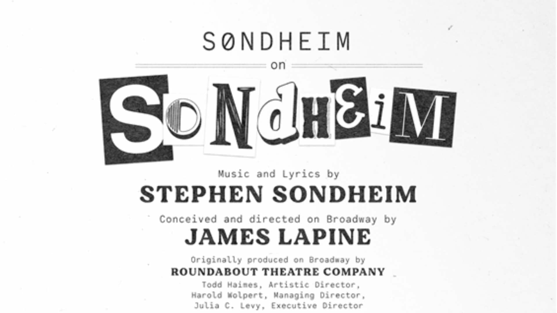 Sondheim on Sondheim comes home to the Bridewell Theatre - Theatre Weekly