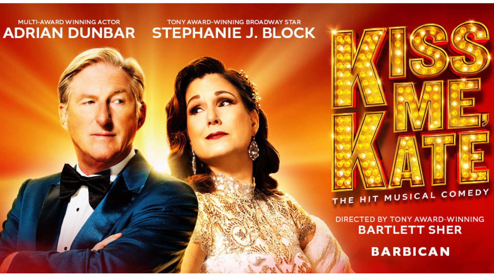 Adrian Dunbar and Stephanie J. Block to Star in Kiss Me Kate at the Barbican - Theatre Weekly