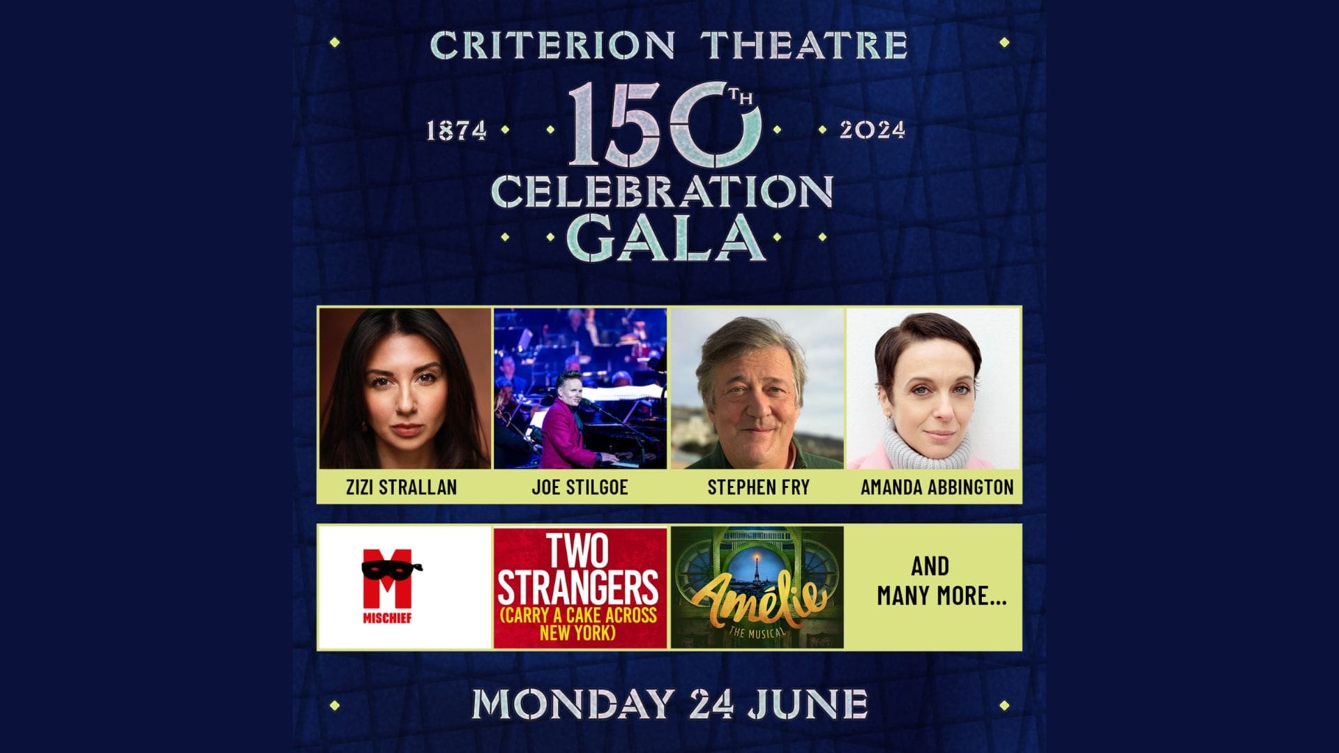 Cast Announced for the Criterion Theatre's 150th Anniversary Gala Performance - Theatre Weekly