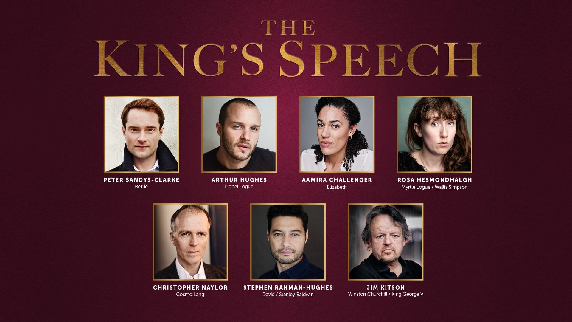 Cast Announced for The King's Speech at the Watermill Theatre - Theatre ...
