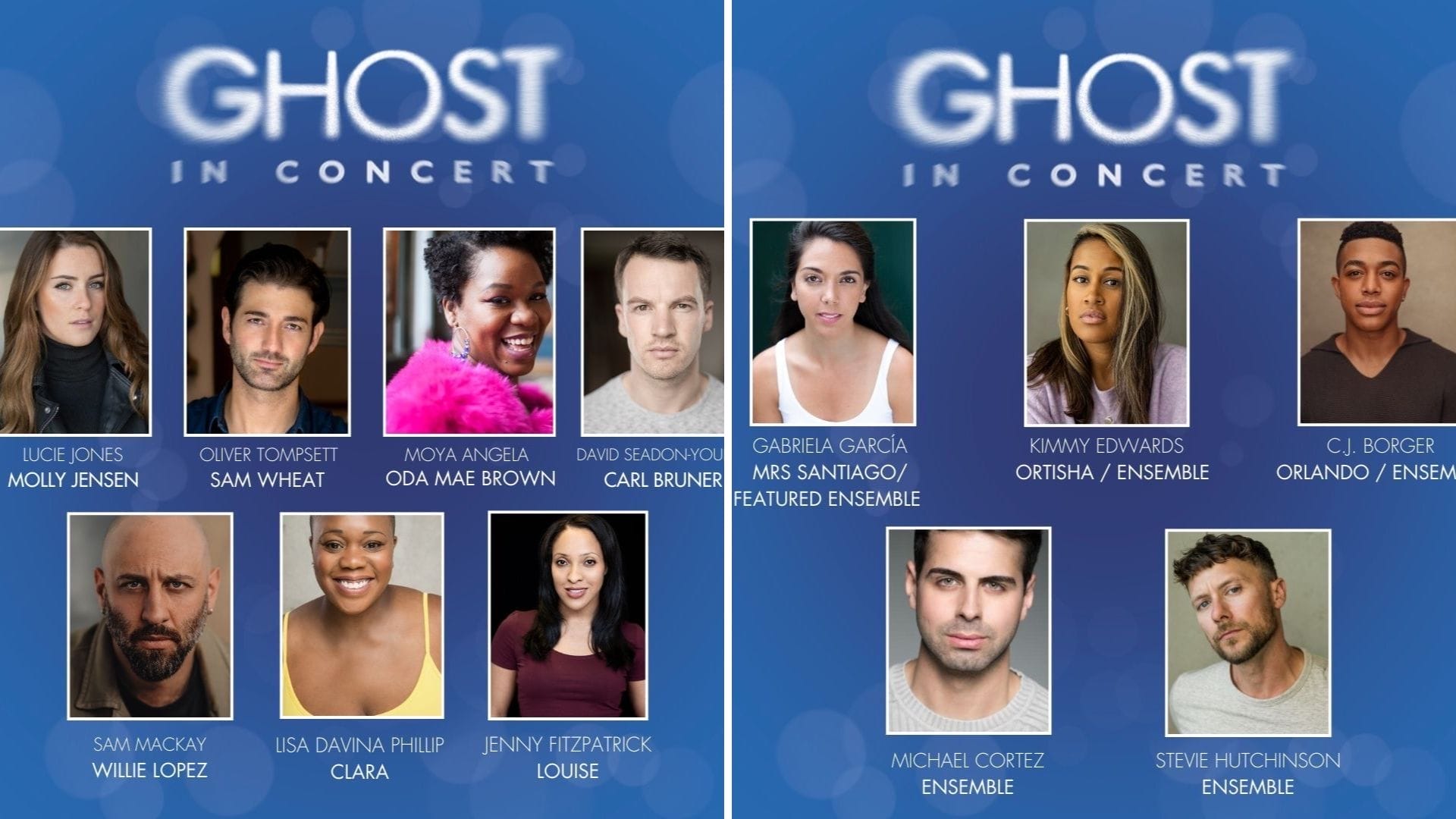 Full Cast Announced for Ghost The Musical in Concert at the Adelphi ...