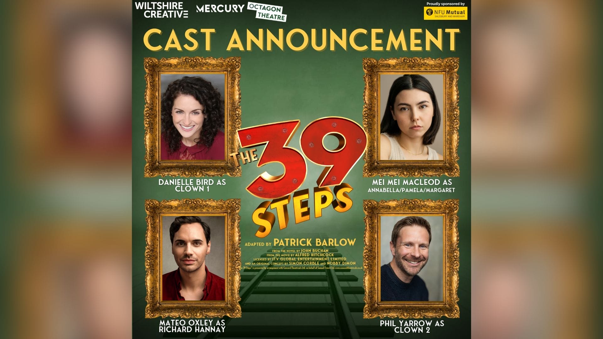 Wiltshire Creative Announces Full Cast For Patrick Barlow’s Adaptation of The 39 Steps - Theatre ...
