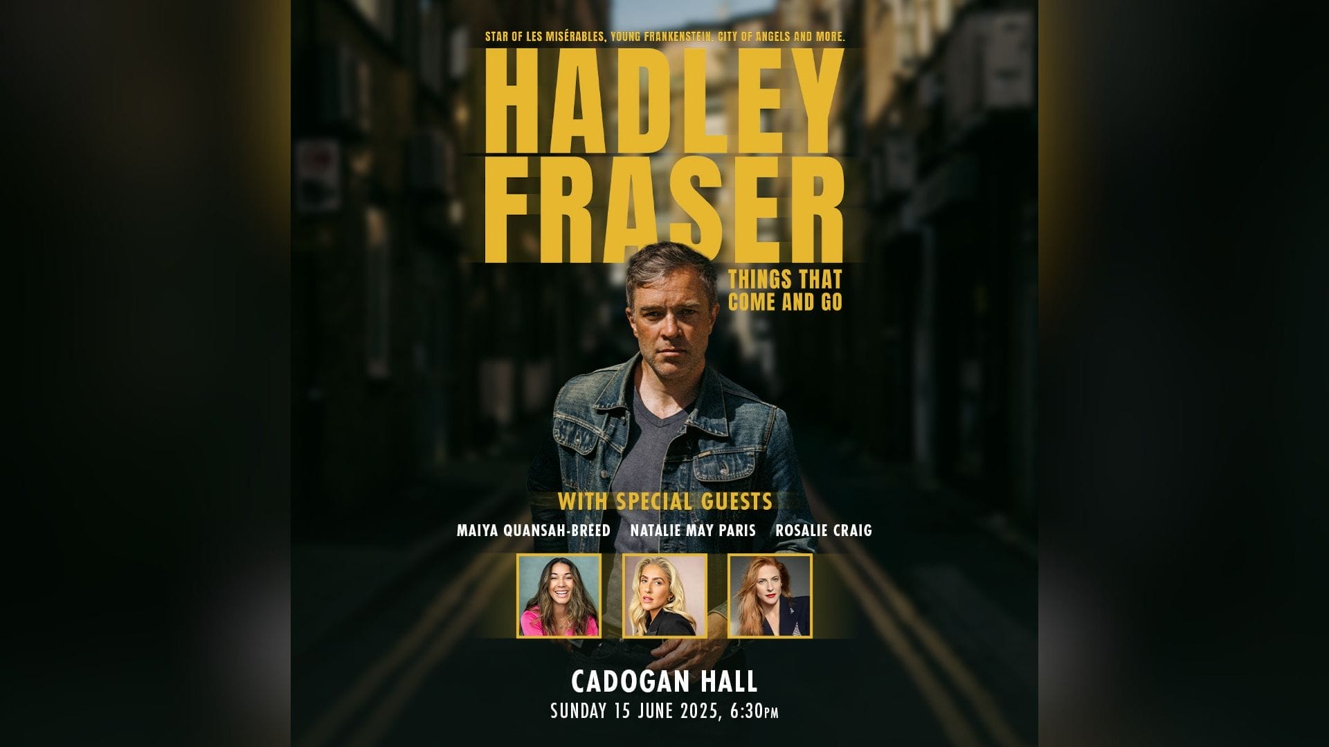 Rosalie Craig Among Guests Announced for Hadley Fraser Concert ...