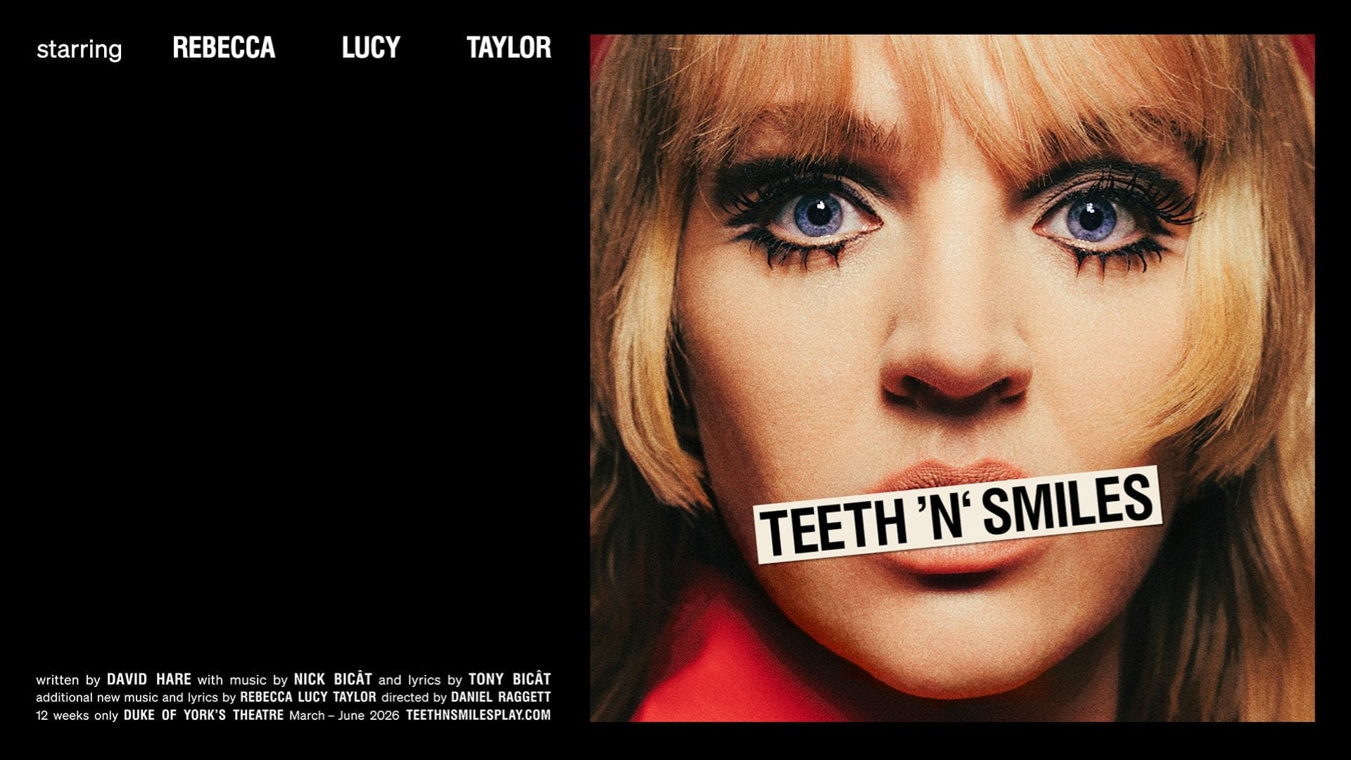 Performance Dates Announced for Teeth 'n' Smiles West End Revival ...