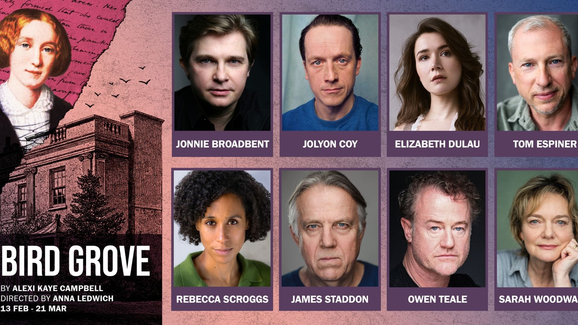 Elizabeth Dulau and Owen Teale Lead World Premiere of Bird Grove at ...